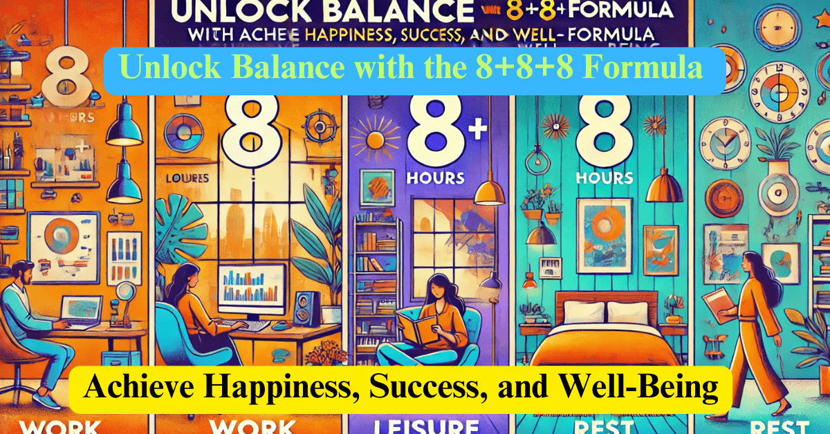 Unlock Balance with the 8+8+8 Formula: Achieve Happiness, Success, and ...