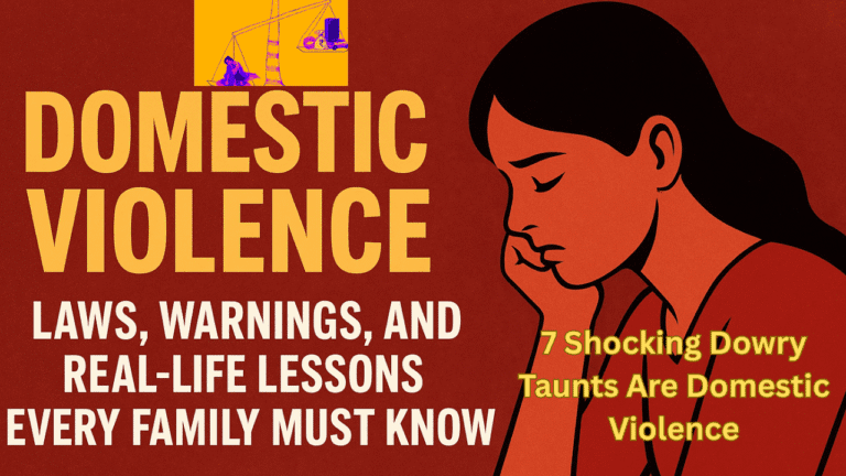 7 Shocking Dowry Taunts Are Domestic Violence: Laws, Warnings, and Real ...